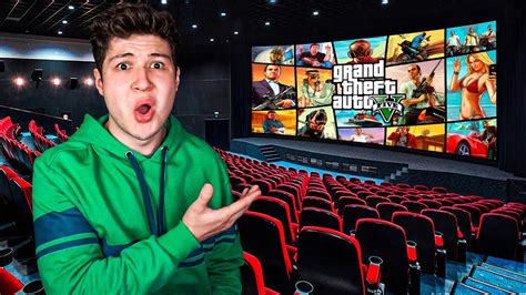 Jugando Gta En El Cine Grand Theft Auto V Youtube