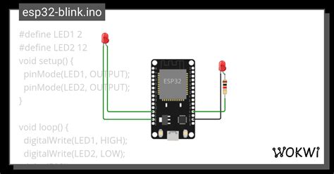 two bulb wokwi esp32 stm32 arduino simulator