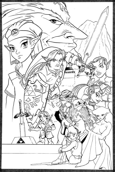 13 Aimable Coloriage Zelda Breath Of The Wild A Imprimer Images COLORIAGE