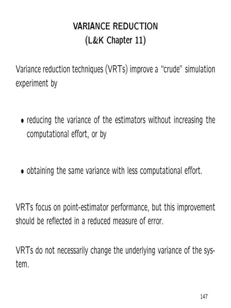 variance reduction technique pdf variance exponential function