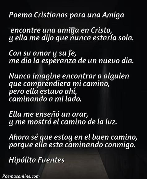 Cinco Poemas Cristianos Para Una Amiga Poemas Online