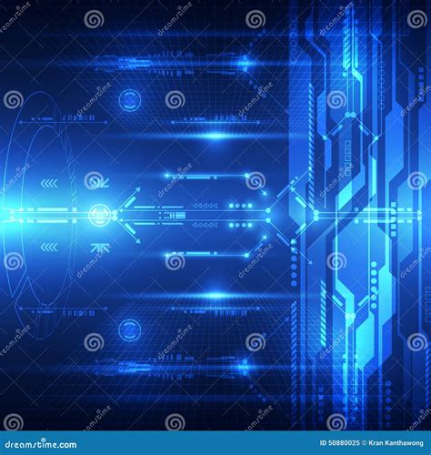 Fundo Futuro Abstrato Do Sistema Da Tecnologia Ilustração Do Vetor