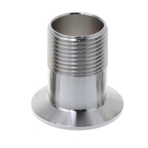 Stainless Steel Sanitary Male Threaded Ferrule Pipe Fitting Tri Clamp