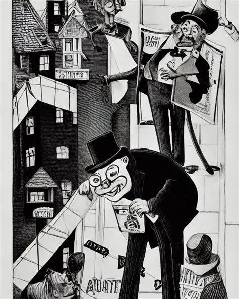 Bums Standing Over Monopoly Guy As He Ai Photo Generator Starryai