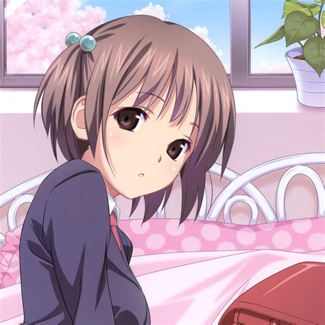 Wallpaper Illustration Anime Girls Bed Cartoon Black Hair Mouth