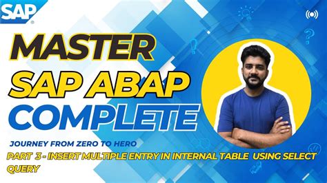 Master Sap Abap Insert Multiple Workarea Entry To Internal Table Using