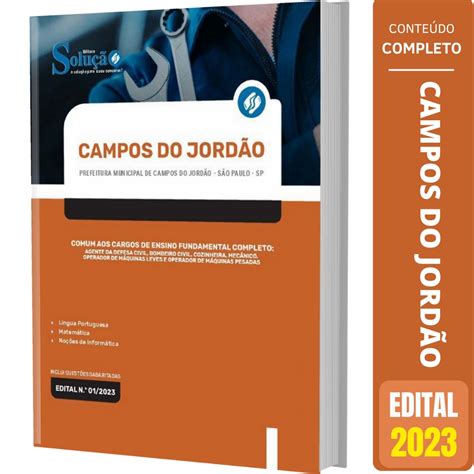 Apostila Campos do Jordão 2023 Comum Fundamental Completo em Promoção