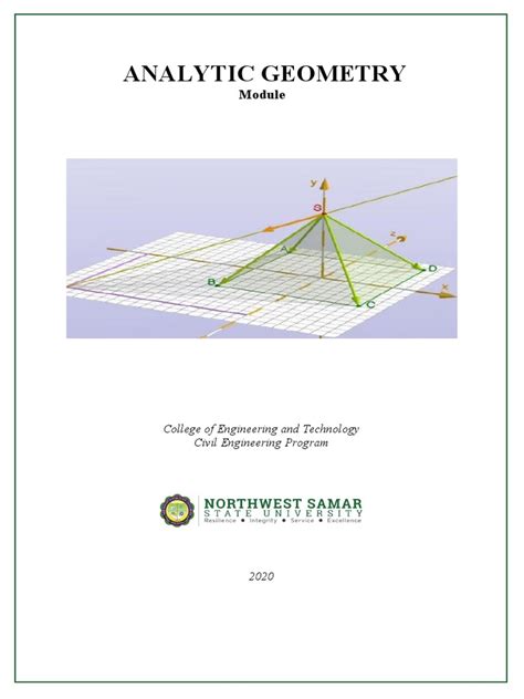analytic geometry college of engineering and technology civil engineering program pdf