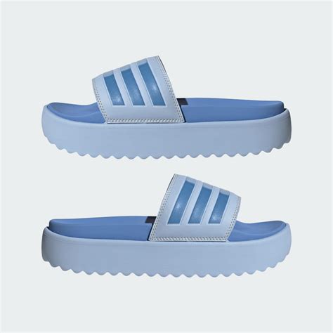 Adidas Adilette Platform Slides Blue Adidas Lk
