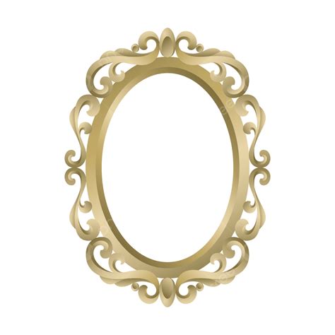 3d Gold Vintage Frame Element Gold Vintage Element PNG And Vector
