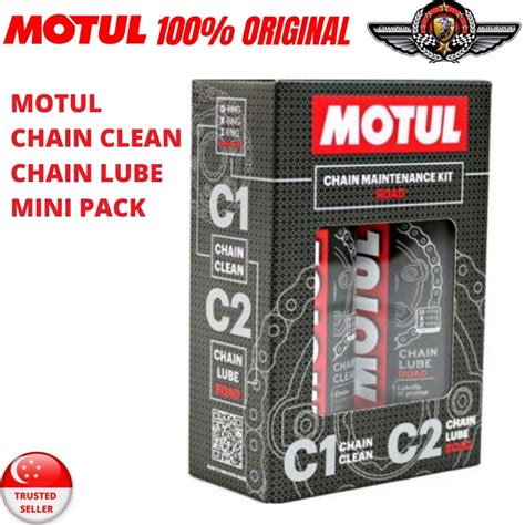 Motul Chain Clean C1 Chain Lube C2 150ml Bundle Pack Shopee Singapore