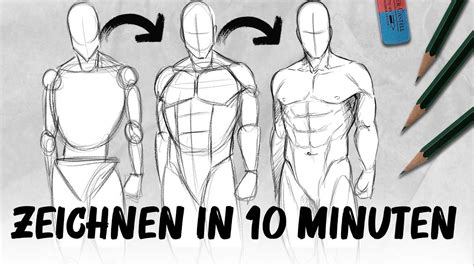 Körper richtig zeichnen lernen Tutorial Drawinglikeasir YouTube