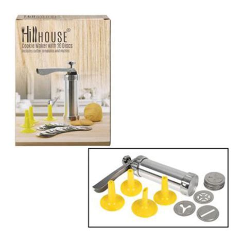Hillhouse Cookie Maker With 20 Discs Premier Homeware
