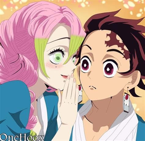 Kimetsu No Yaiba101 Mitsuri And Tanjiro By Onehoox On Deviantart Slayer Anime Demon Slayer One