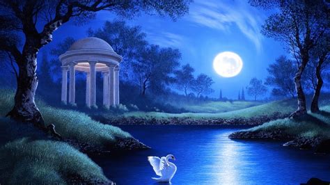 Moon At Night Wallpapers Wallpaper Cave