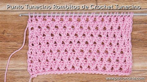 Punto Tunecino Rombitos De Crochet Tunecino Patronarte