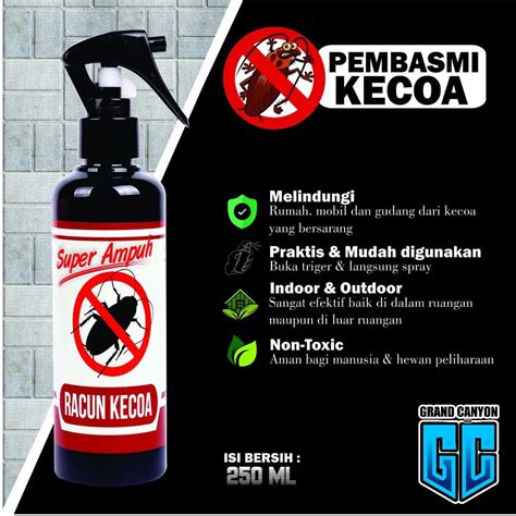 Jual RACUN PEMBASMI KECOA Semprot OBAT ANTI KECOA KECOAK PENGUSIR KECOA