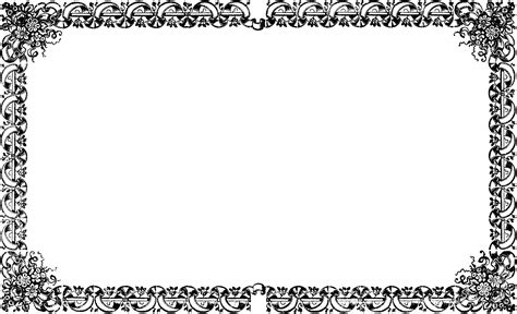 Victorian Frame Clip Art Free Clip Art Library