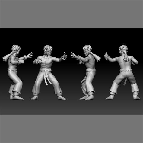 Stl File Pokemon Kanto Johto Elite Four Bruno D Printer Model To