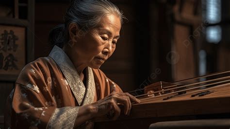 Hình nền Nền Người Phụ Nữ Lớn Tuổi Chơi Nhạc Cụ Nhật Bản Nền Một Người