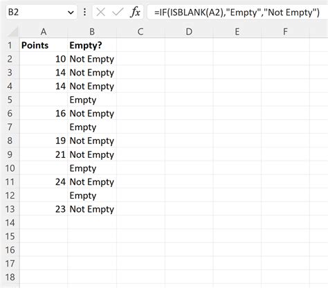 how to check if cell is empty in excel