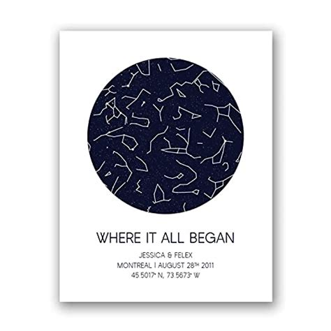 SF Customizables Personalized Star Constellation Map Print