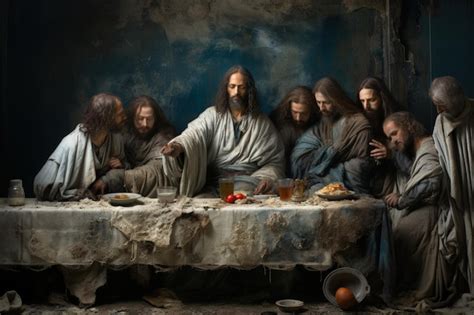 A Última Ceia capturando o momento profundo da última ceia Jesus