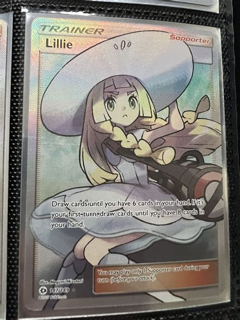 Pokémon TCG Lillie Sun Moon Base Set 147 149 Holo Full Art eBay