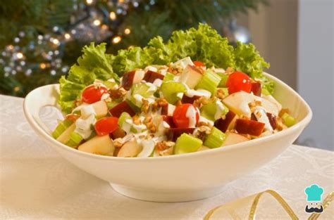 Ensalada navideña de manzana Receta FÁCIL