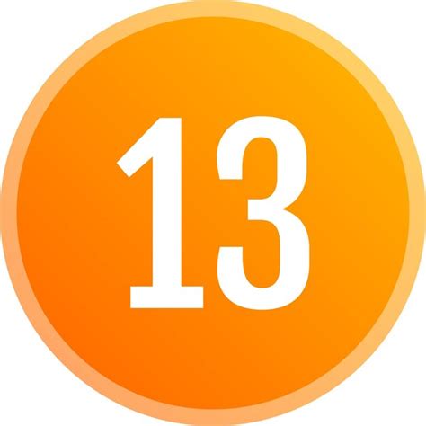 Premium Vector Orange Round Number Icons