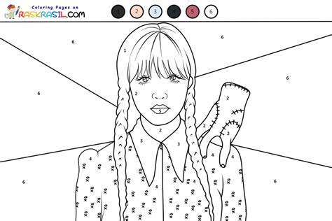 Dibujos de Miércoles Addams para Colorear