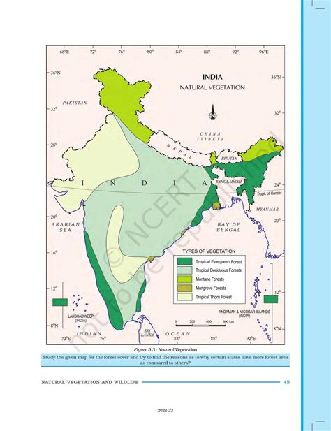 NCERT Book For Class 9 Geography Chapter 5 Natural Vegetation And