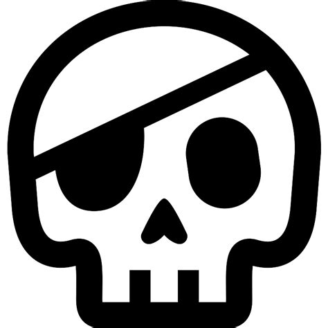 Skull And Eye Patch Vector SVG Icon SVG Repo
