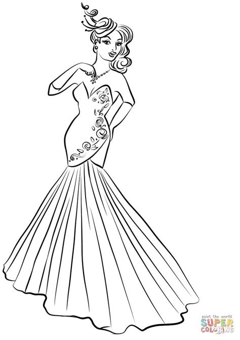 Dibujos Para Colorear De Vestidos Imprimir