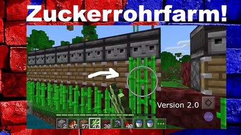 Wie Baut Man Eine Zuckerrohr Farm Schnell Effektiv Minecraft