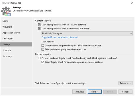 Creating Surebackup Job Veeam Agent Management Guide