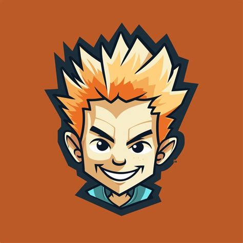 Ícone de perfil desenhado à mão personagem avatar Vetor Premium