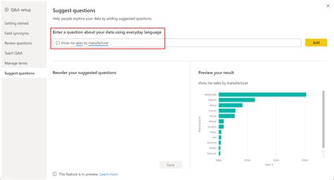 Intro To Q A Tooling To Train Power BI Q A Preview Power BI