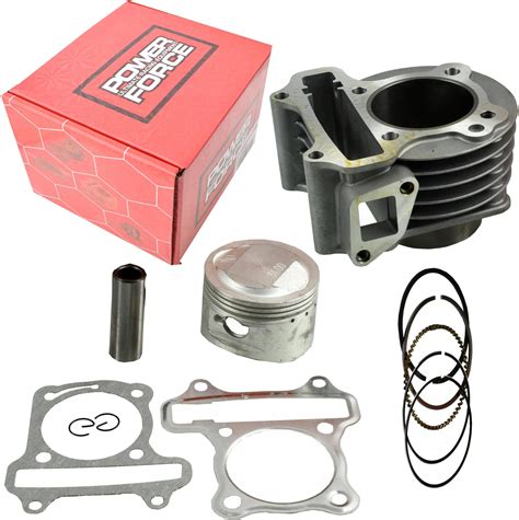 Części motocyklowe Power Force Cylinder Tlok 4T Gy6 90Ccm 51Mm Convex