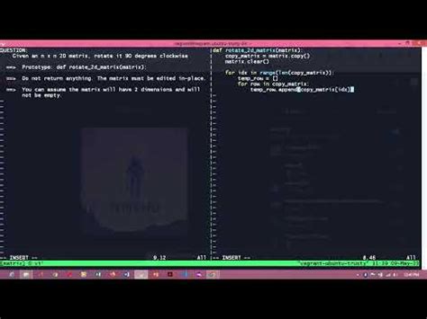 DSA In Python Rotating A Matrix 90 Clockwise YouTube