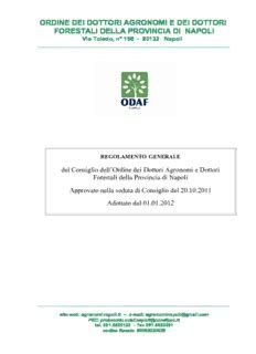 Ordine Dei Dottori Agronomi E Dei Dottori Forestali Della Provincia Di