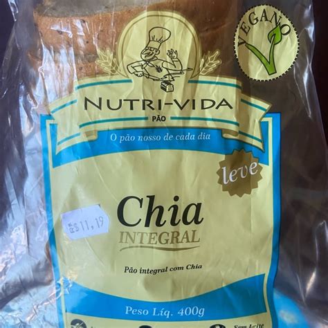 Nutri Vida Pão De Forma Integral Chia Review abillion