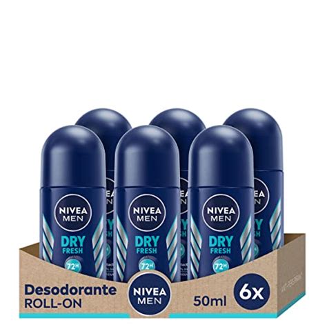 NIVEA MEN Dry Fresh Roll On Pack 6 X 50 Ml Desodorante