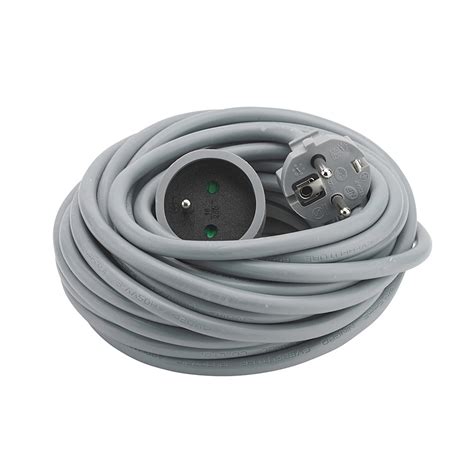 Rallonge électrique 10m 3g1 5 gris se DEBFLEX le Club