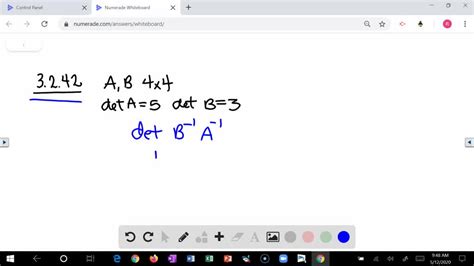 solved let a and b be 4 ×4 matrices such that det a 5 and det b 3