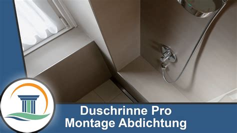 Ardex Abdichtung Nach Der Montage Der Duschrinne Pro Youtube