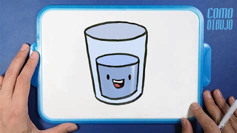 Como Dibujar y Colorear Vaso de Agua paso a paso Dibujos para Niños
