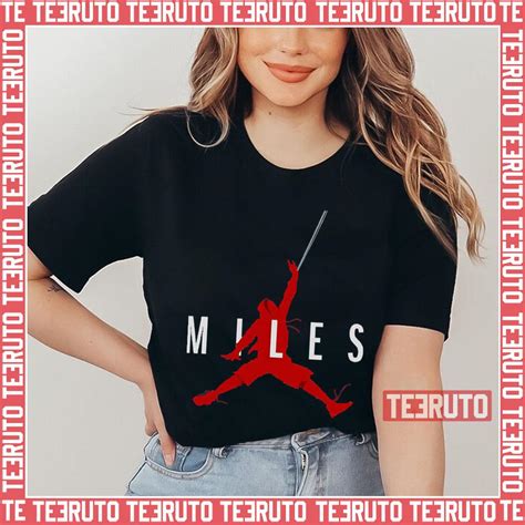 Miles Morales Air Jordan Parody Logo Spider Verse Unisex T Shirt Teeruto