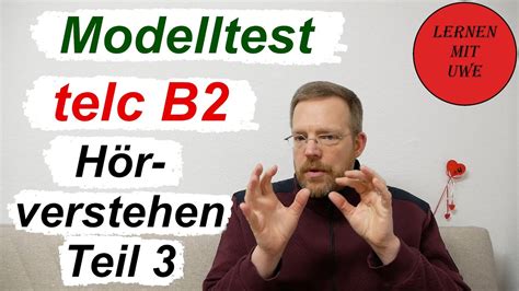 telc Deutsch B2 Prüfung Teil 15 Hörverstehen Teil 3 Ansagen