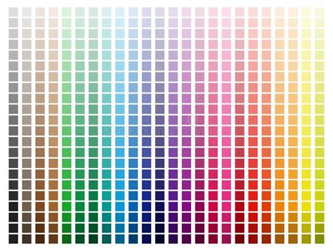 Paleta De Cores Cada Matiz Clara a Escura Ilustração do Vetor